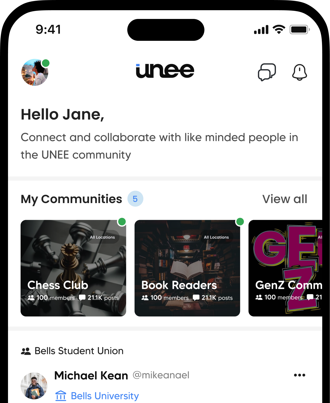 UNEE - Find Your People | Connect with Like-Minded Communities